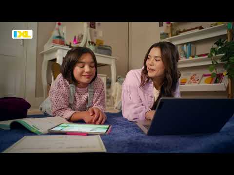 Sisters: Prepping for the Math Test with IXL (15s)