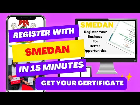 👉 How To Get 2023 New SMEDAN Certificate|Get Fed Govt Loans And Grants