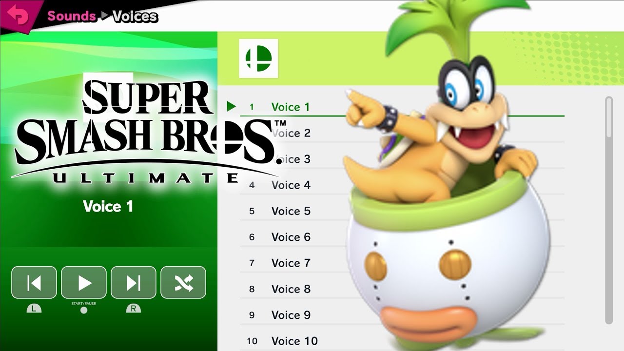 Iggy Voices - Super Smash Bros Ultimate
