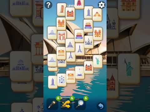 Mahjong Solitaire Travel (themeselect) #mahjong #travelgame