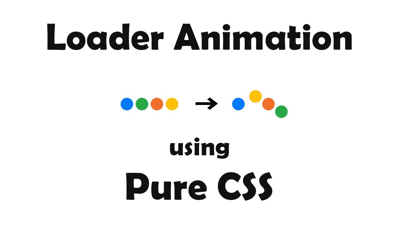 CSS Loading Animation - pure CSS | HTML, CSS, JavaScript Tutorials