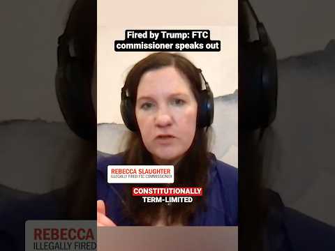 Illegally fired FTC commissioner speaks out