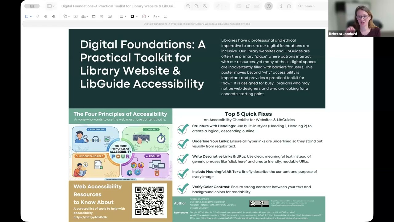 Digital Foundations: A Practical Toolkit for Library Website & LibGuide Accessibility