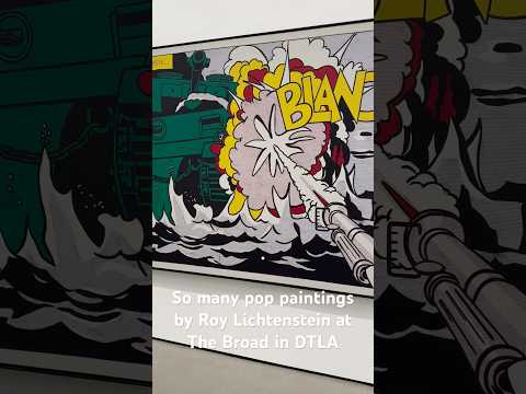 So many pop paintings by Roy Lichtenstein at The Broad in DTLA