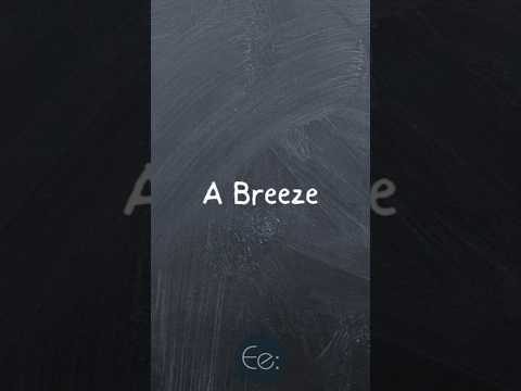 A Breeze π¨π What Does It Mean? English Explained #phrases #expression #meaning #casual #slang #tips