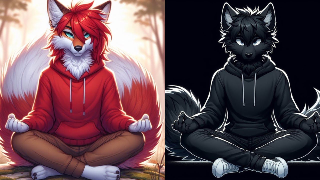 FCFoxy & Wolfy meditando