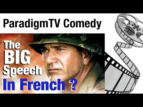 Mel Gibson Speech "We Were Soldiers" in FRENCH ? Soldier Reactions