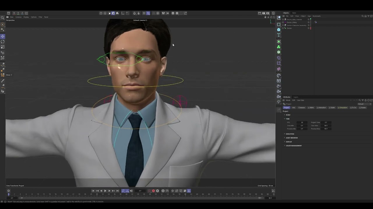 Doctor Rigged low-poly 3d model