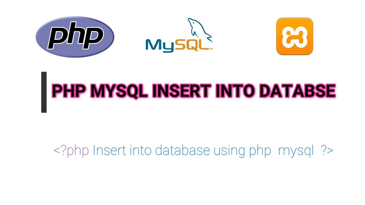 PHP  insert data into database MySQL  | PHP Tutorial Beginners 2020 #2