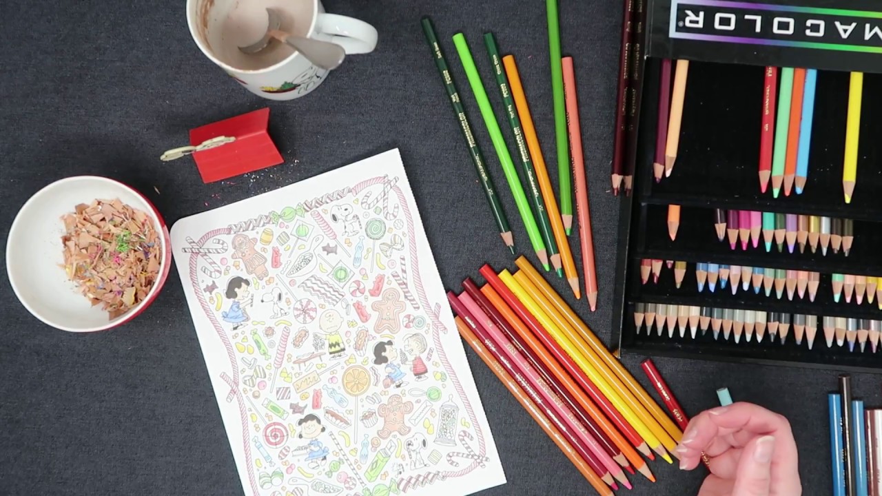 Peanuts Christmas Candy Coloring Page - Peanuts Posh Coloring Book