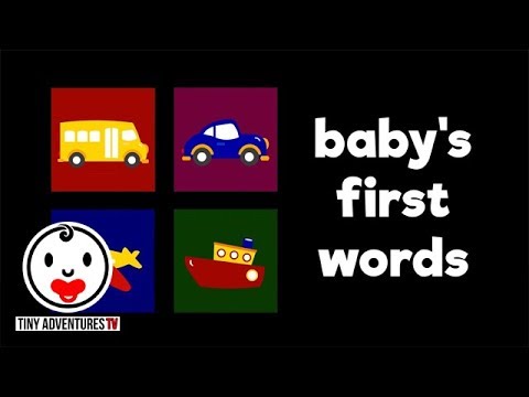 Baby's First Words | Things that go | Simple learning video for babies and toddlers