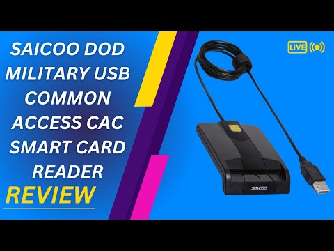 Saicoo DOD Military USB Common Access CAC Smart Card Reader Review