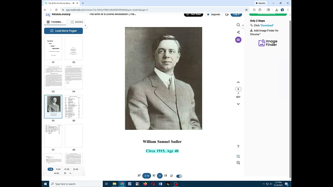 The Birth of a Divine Revelation (Title, TOC, Preface)