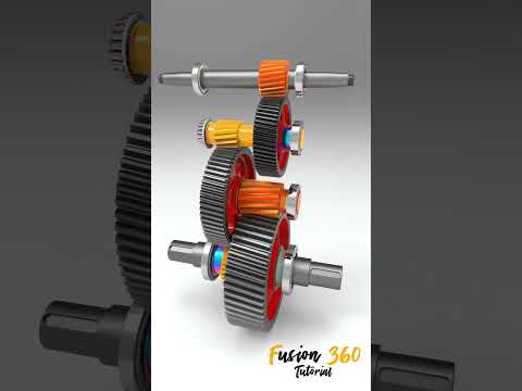 Helical Gearbox #cad #solidworks #engineering #mechanical #mechanism #fusion360 #gear