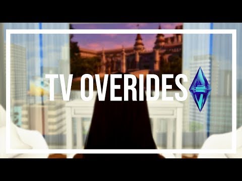 SIMS 4|TV AND MOVIE OVERRIDES|SIMS CAN WATCH REAL THINGS