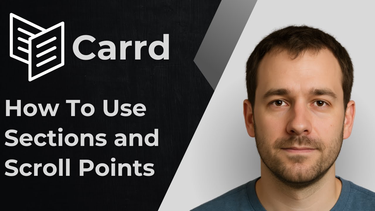 How to Use Sections and Scroll Points in Carrd [2025 Tutorial]