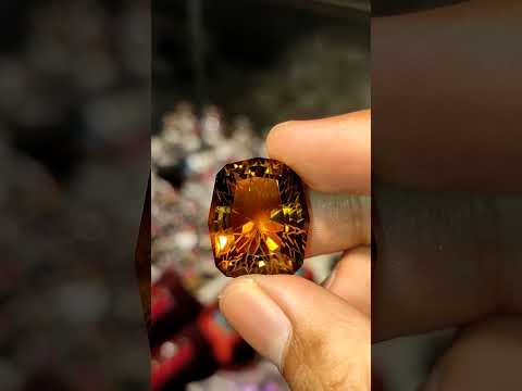 Natural Citrine💛 #citrine #gemstone #naturalstone #crystals #cutting #shorts