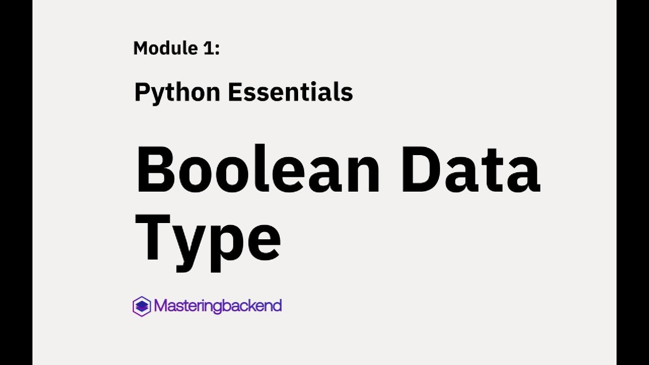 Boolean Data Types in Python