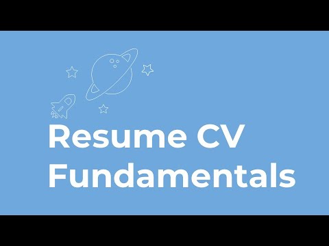Resume CV Fundamentals | Professional Development | Effective Communication Skills