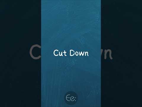 Cut Down βοΈ What Does It Mean? #english #phrasalverbs #phrases #expression #meaning #esl #tips