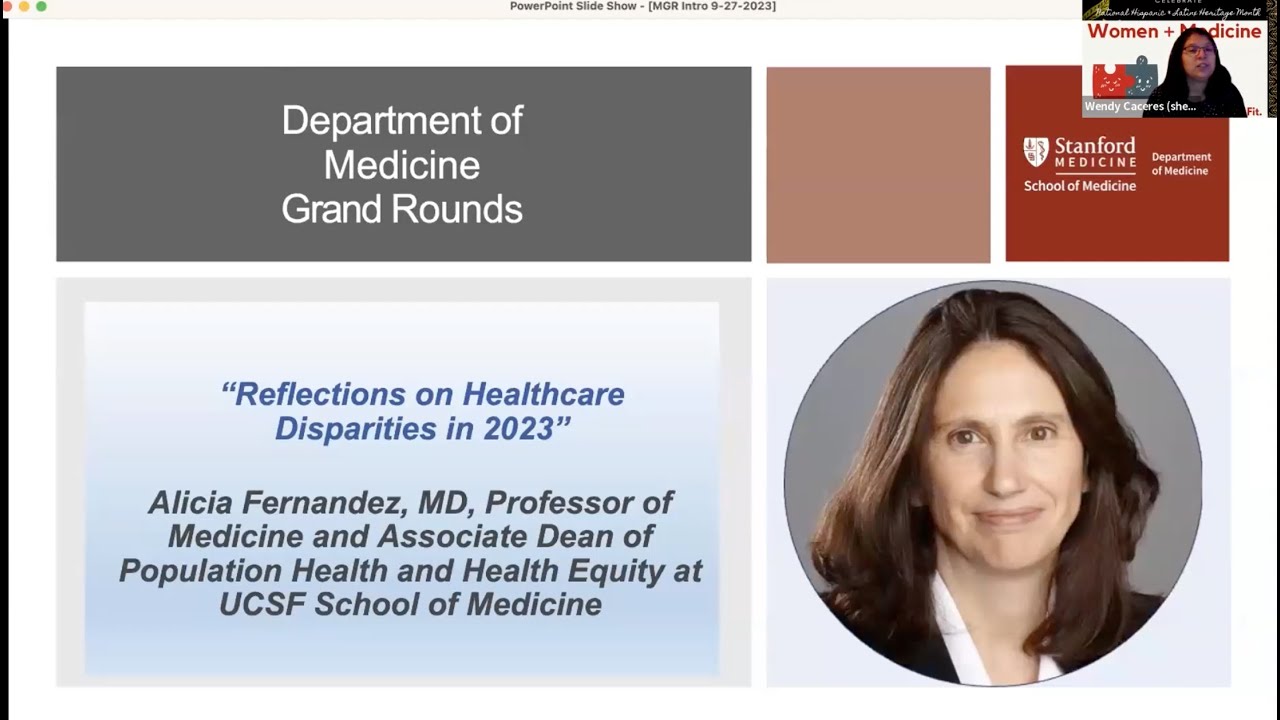 Reflections on Healthcare Disparities in 2023 | DoM Grand Rounds | 27 September 2023