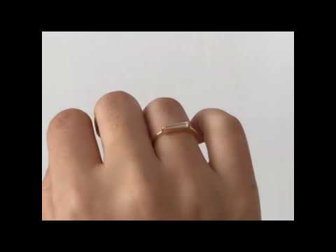 Tapered Baguette Diamond Ring - OOAK