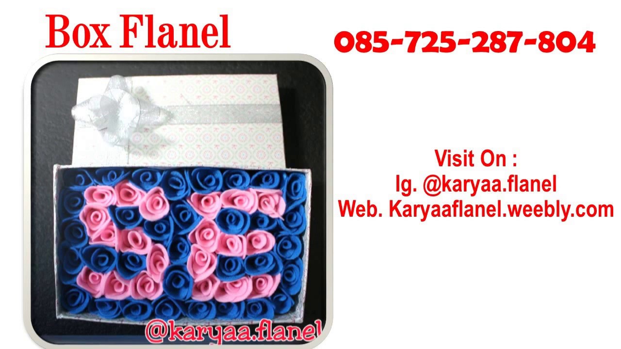 085725287804 Buket Bunga Flanel