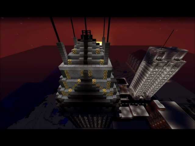 Creeper Tower and city Minecraft Map
