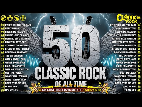 Top 100 Classic Rock Songs Ever 🎧 The Rolling Stones, Queen, ACDC, Guns N Roses, Metallica, U2