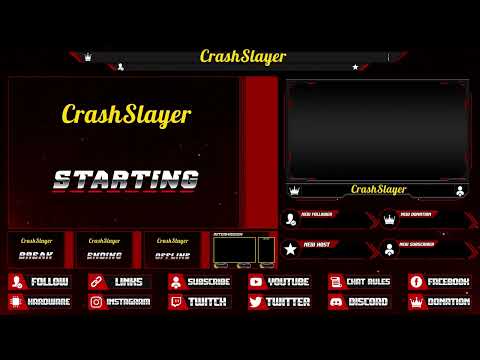 Twitch Animated Overlay and Logo design