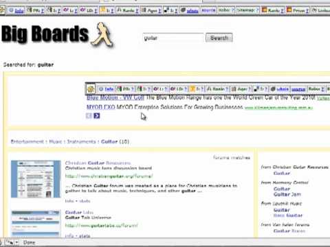 Finding Forums to Comment On using Big Boards - Weekly Wrap 10 July 2011