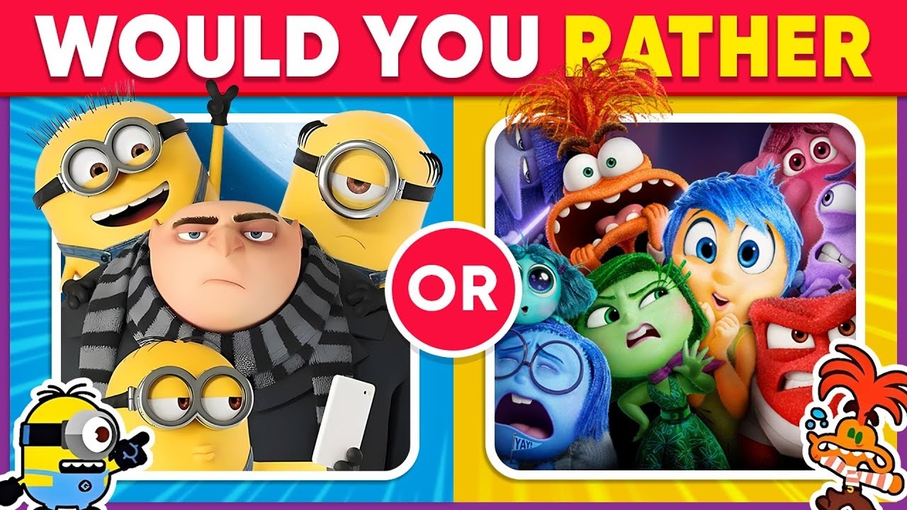Would You Rather INSIDE OUT 2 vs DESPICABLE ME 4 Edition!