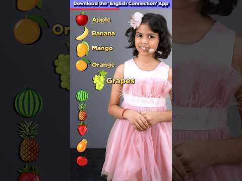 10 Popular Fruit ๐ Names | Spoken English for Kids | Adi Keshari Connection Learning #shorts