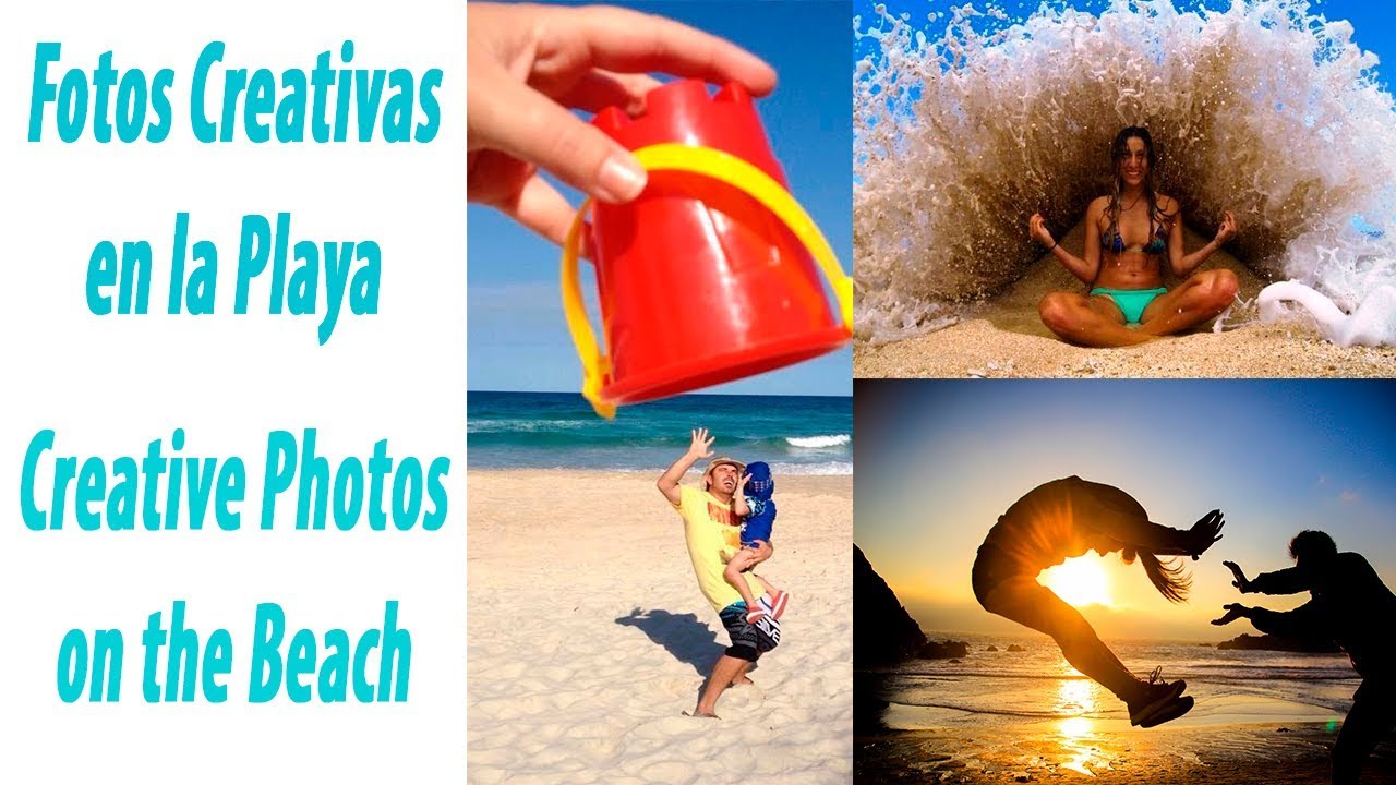 Fotos Creativas en la Playa. Ideas