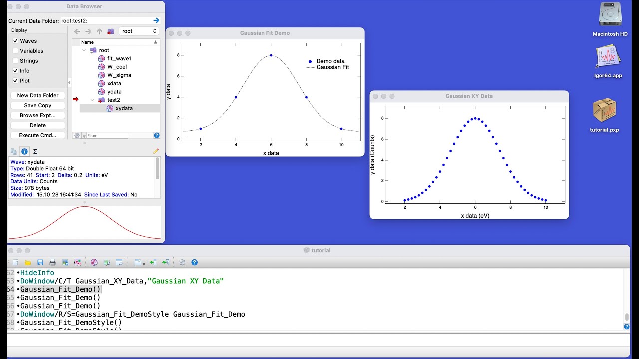 Igor Pro Beginners Tutorial