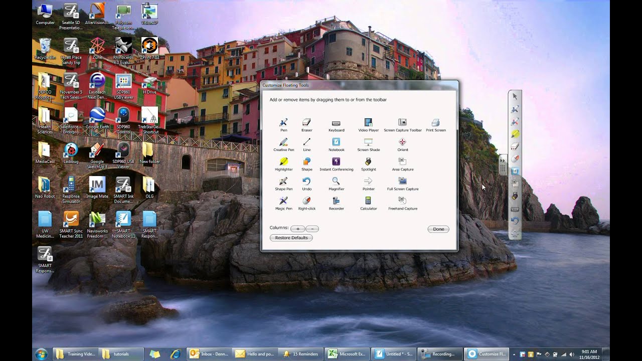 Using and Customizing the Floating Toolbar