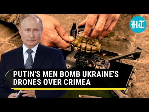 Putin's Black Sea Fleet blows up Ukrainian drones over Crimea; Blasts echo as attack repelled