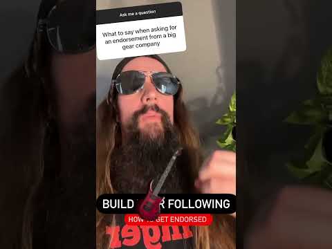 How to get endorsed by a big gear company 🎸