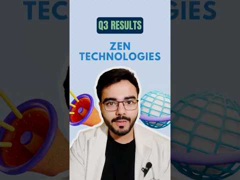 Zen Technologies Q3 Results | Zen Technologies | #shorts #zentech #sharemarketnews #q3results