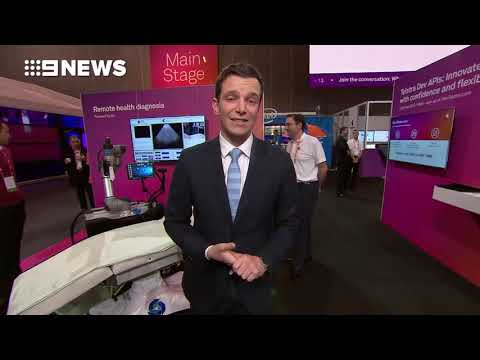 HaptiScan on Telstra 5G network on 9news, 2018