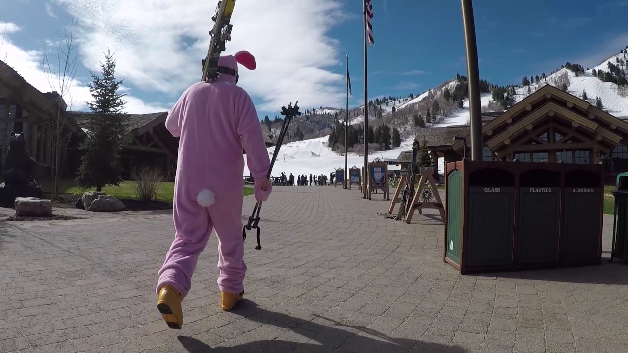 Snowbasin Easter Ski Bunny