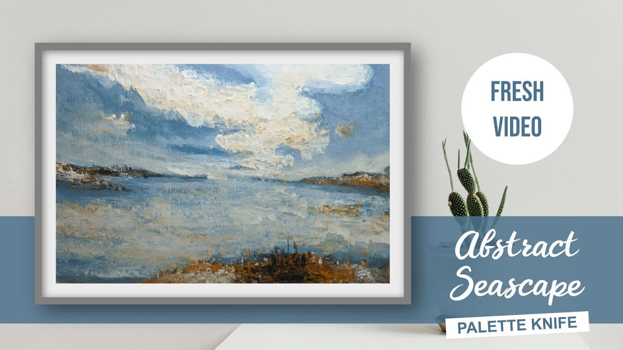 HOW TO PAINT ABSTRACT SEASCAPE? Easy Acrylic Painting - 217