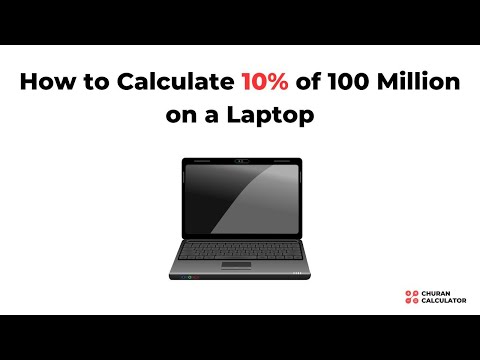 Calculate 10 Percent of 100 Million on a Laptop in Seconds!