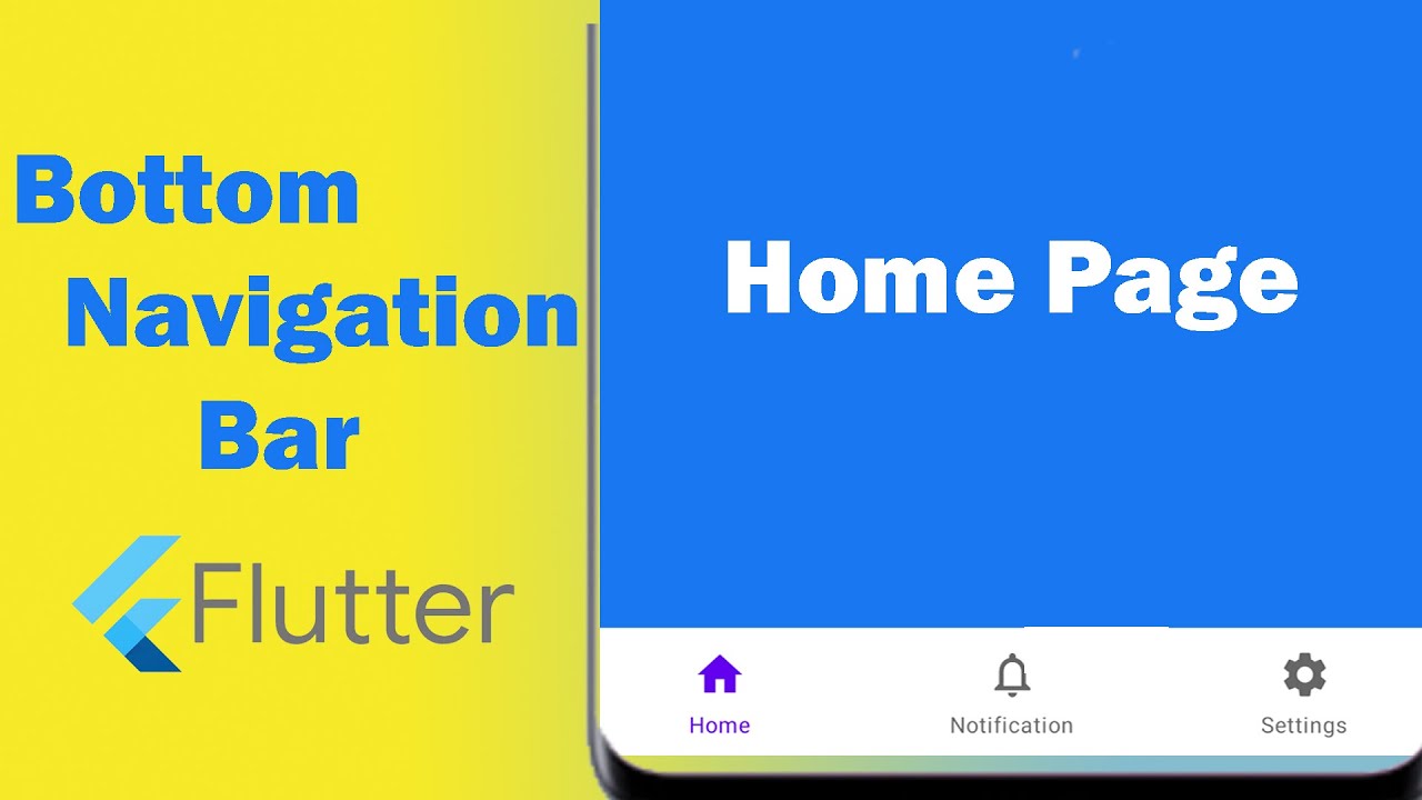 BottomNavigationBar Flutter UI Tutorial | 2023