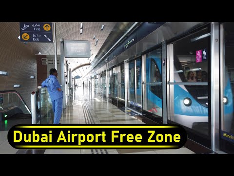 Metro Station Dubai Airport Free Zone - Dubai 🇦🇪 - Walkthrough 🚶