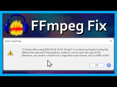 Fix FFMpeg Library Missing for Importing Video Audio (MP4, MOV) on Windows 11