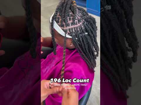 196 Loc Count π€©π€© book your appointment now www.NappStar.com #locs #explorepage