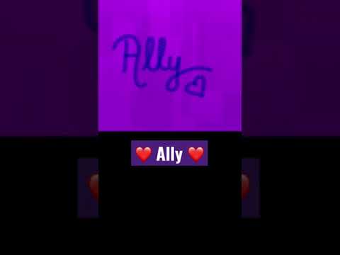 ALLY (Calligraphy video) #calligraphy #name #ally