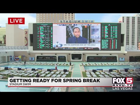 Circa's Stadium Swim preps for Spring Break