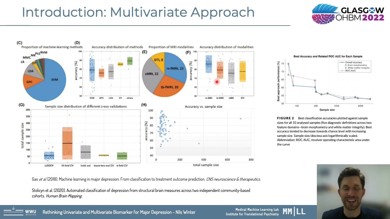 OHBM 2022 | 138 | Talk | Nils R Winter | Rethinking Univariate and Multivariate Biomarker for Majo…